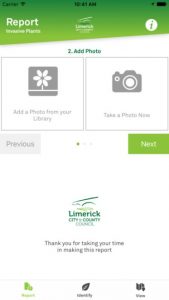 Report Invasive Species app - Catchments.ie - Catchments.ie