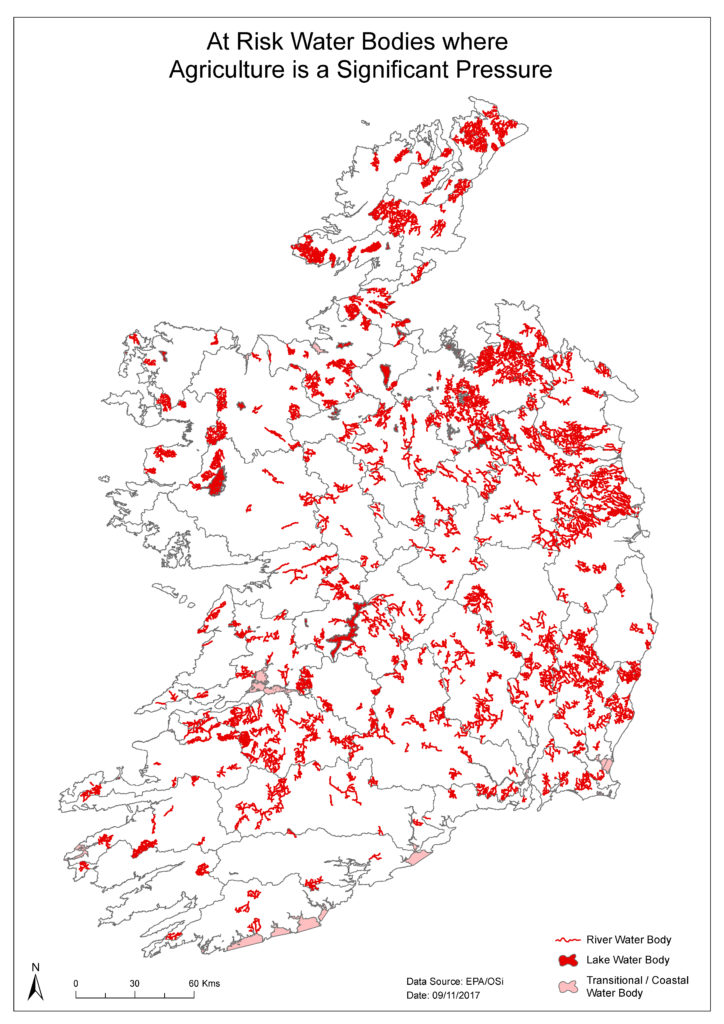 Water bodies where agriculture is a significant pressure - Catchments ...