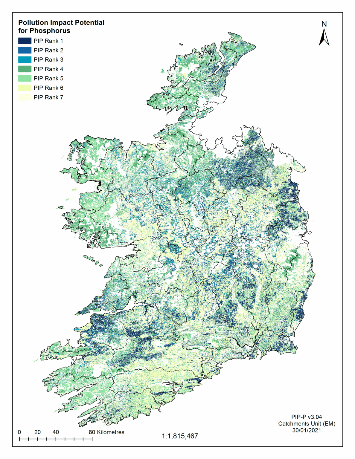 Pollution Impact Potential (PIP) Maps - Catchments.ie - Catchments.ie