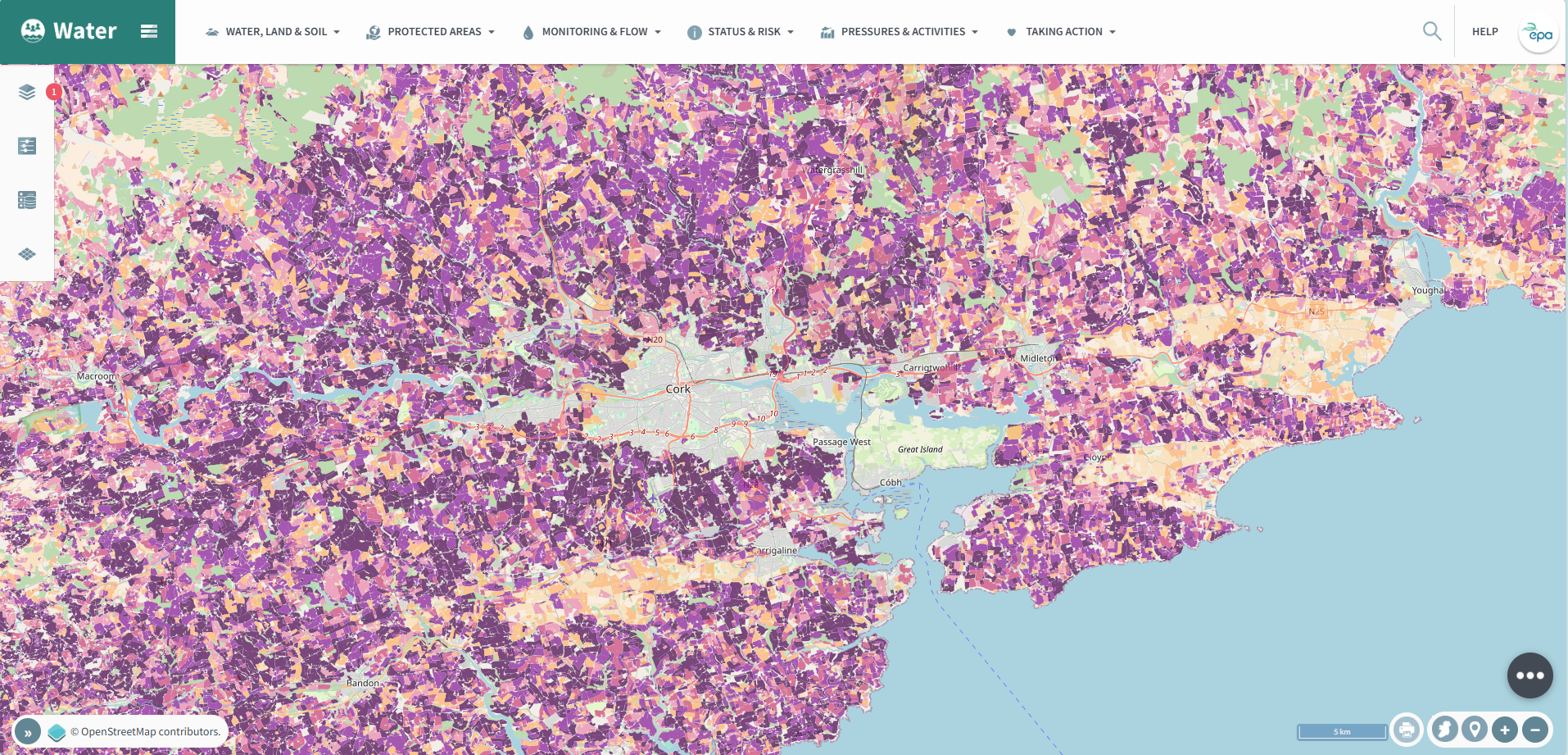 Pollution Impact Potential (PIP) Maps - Catchments.ie - Catchments.ie